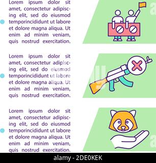 Saving endangered species brochure template Stock Vector Image & Art ...