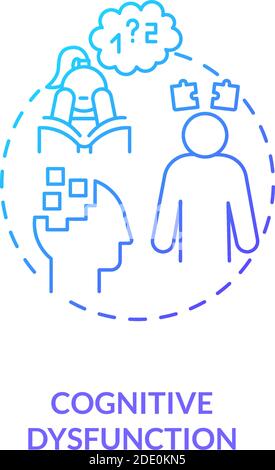 Cognitive dysfunction concept icon Stock Vector Image & Art - Alamy