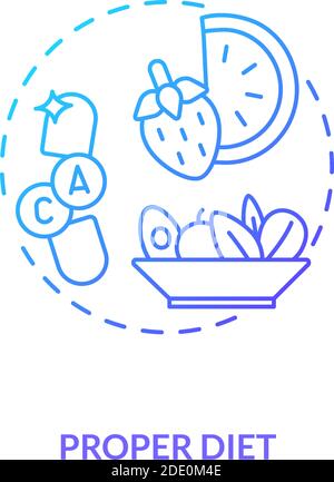 Proper diet concept icon Stock Vector Image & Art - Alamy