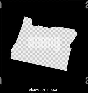 State of Oregon map. Oregon map design template. Vector and ...