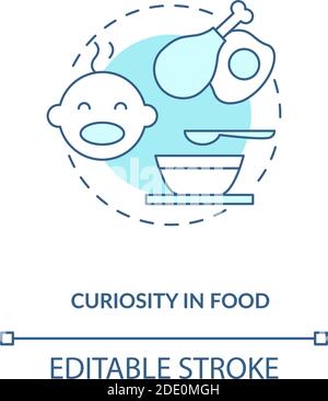 Curiosity turquoise concept icon Stock Vector Image & Art - Alamy