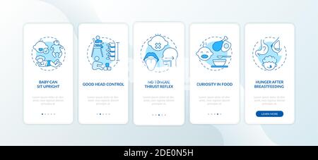 Introducing baby food requirements onboarding mobile app page screen ...