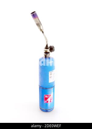 Propane torch for welding on a white background, a place for text Stock ...