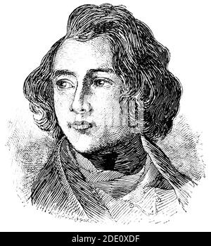 Portrait of Charles John Huffam Dickens - an English writer and social ...