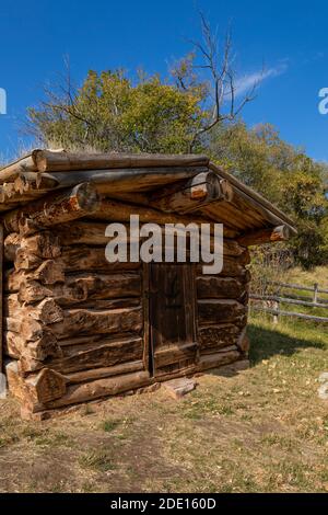 Bunkhouse and Crow'sNest structure at Caroline Lockhart Historic Ranch ...