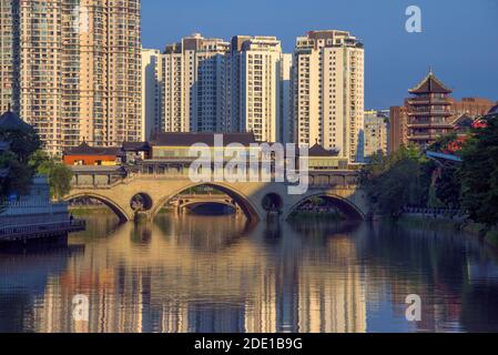 Chengdu, Sichuan, China at Anshun Bridge Stock Photo - Alamy