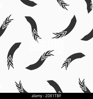 Seamless arrow pattern background. Smoothly randomly located curved ...