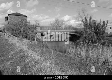 The River Ancholme at Brandy Wharf, Lincolnshire, England Stock Photo ...