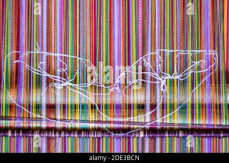 Yakan weaving and cloth at the Yakan Weaving House in Basilan ...