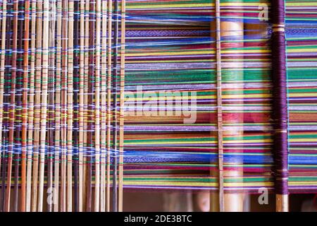 Yakan weaving and cloth at the Yakan Weaving House in Basilan ...