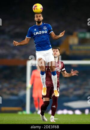 Leeds United's Dominic Calvert-Lewin shoots at goal as Newcastle United ...