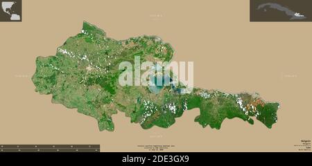 Holguin, province of Cuba. High resolution satellite map Stock Photo ...
