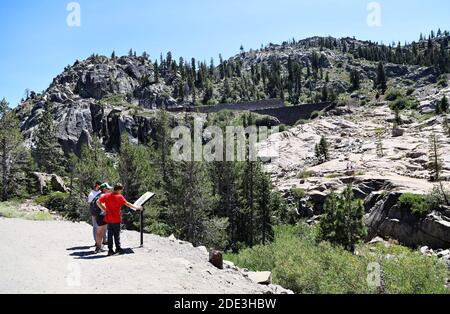 Donner summit lake and bridge, California, USA Stock Photo - Alamy