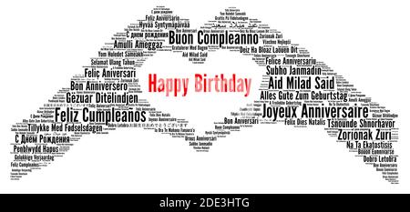 Happy Birthday in different languages Stock Photo - Alamy