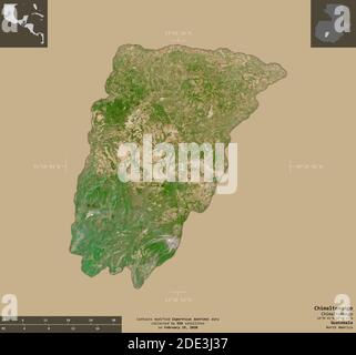 Chimaltenango, department of Guatemala. High resolution satellite map ...