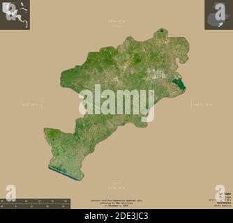 Jutiapa, department of Guatemala. High resolution satellite map ...