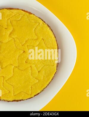 Traditional Filipino dessert - Yema cake. Homemade baking. Chiffon ...