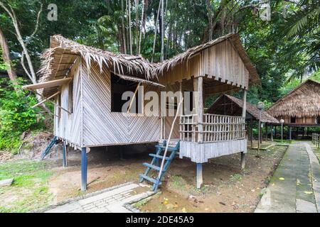 Traditional Sabah houses at the Sabah State Museum and Heritage Village ...