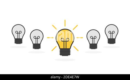 shine light bulb line icon vector illustration Stock Vector Image & Art ...