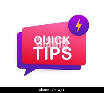 Quick tip hint vector icon bulb. Fact tip idea line icon logo guide ...