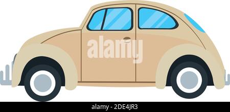 classic car icon over white background. colorful desing. vector ...