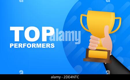 Top Performers. Website template designs. Vector illustration Stock ...