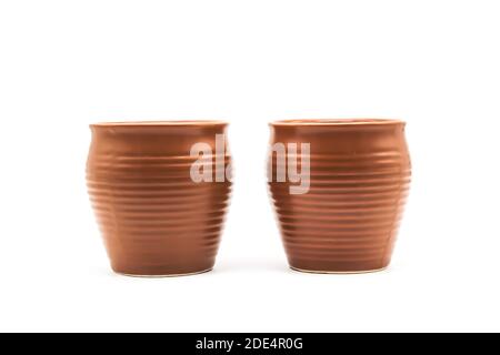 A picture of soil tea cup isolated on white background Stock Photo - Alamy