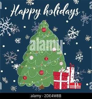 BULL 2021 DECORATION THE TREE Cute New Year Merry Christmas Cartoon ...