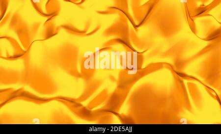 Trendy color Fortuna Gold metal gradient Wave flow 3d render Stock ...