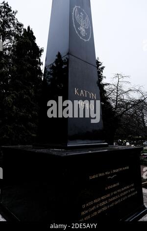 Katyn Memorial, London Stock Photo - Alamy