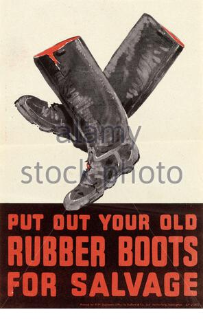 British, WW2, Recycling poster: Waste Paper and Cardboard Must Not be ...