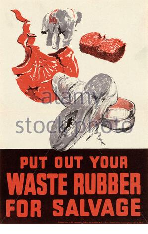 British, WW2, Recycling poster: Waste Paper and Cardboard Must Not be ...