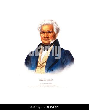 Major Ridge, a Cherokee chief portrait ca. 1838 Stock Photo - Alamy
