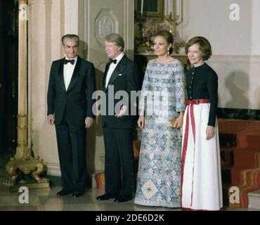 President Carter and the Shah of Iran at a State Dinner for the Shah of ...