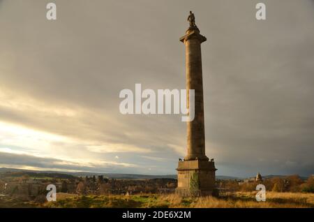 The Duke of Gordon Monument Elgin Scotland September 2012 Stock Photo ...