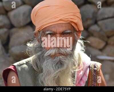 Portrait of a Hindu monk Stock Photo - Alamy