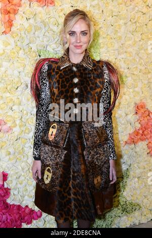 Chiara Ferragni attends the Schiaparelli Haute Couture Week Spring ...