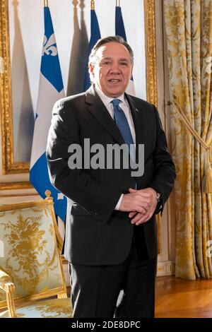 Quebec Prime Minister Francois Legault, right, and Quebec Economy ...