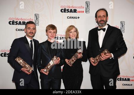 Xavier Legrand , Thomas Gioria, Lea Drucker and Alexandre Gavras posing ...