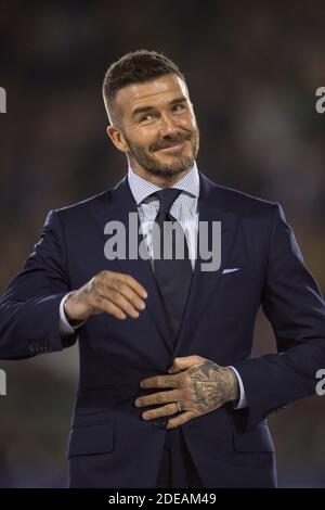 David Beckham's Statue Unveiling in front of the Dignity Health Sports ...