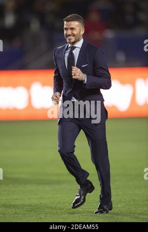 David Beckham's Statue Unveiling in front of the Dignity Health Sports ...