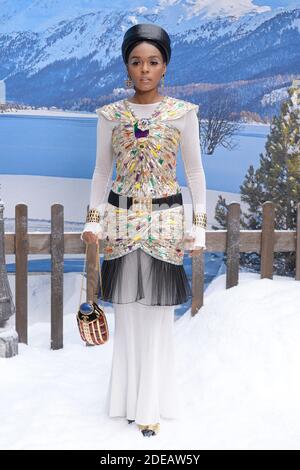 Janelle Monae attends the Chanel show as part of the Paris Fashion Week ...
