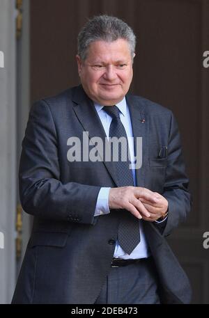 Jean Veil leaves at the Simone Veil prize, at the Elysee Palace, in ...