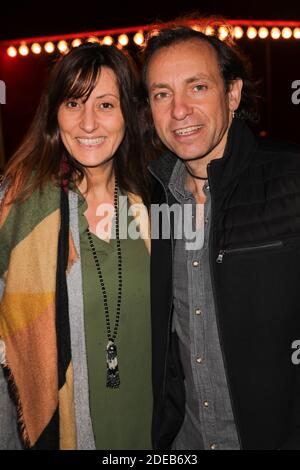 Philippe Candeloro and his wife Olivia attending a gala dinner held at ...