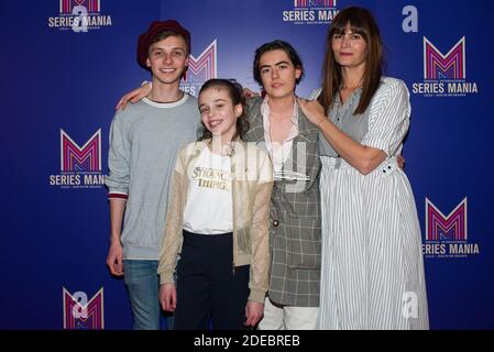 Marie Drion, Zélie Rixhon, Marina Hands and Jérémy Gillet pose during a ...