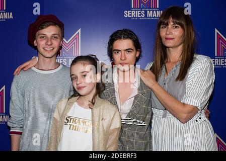 Marie Drion, Zélie Rixhon, Marina Hands and Jérémy Gillet pose during a ...