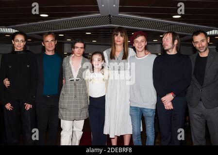 Marie Drion, Zélie Rixhon, Marina Hands and Jérémy Gillet pose during a ...