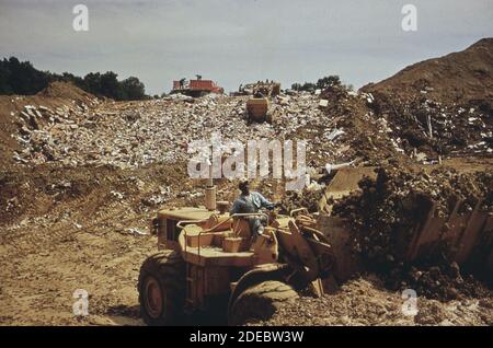 1970s Photo (1972) - City sanitary landfill operation. This 40 acre ...