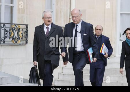 Head of DGSE Bernard Emie and Pierre de Bousquet de Florian coordinator ...