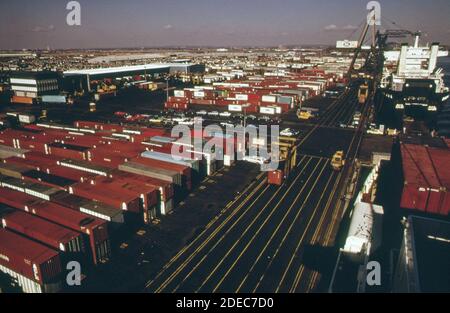 1970s Photo (1974) - Shipping containers cover the docks at the port of ...